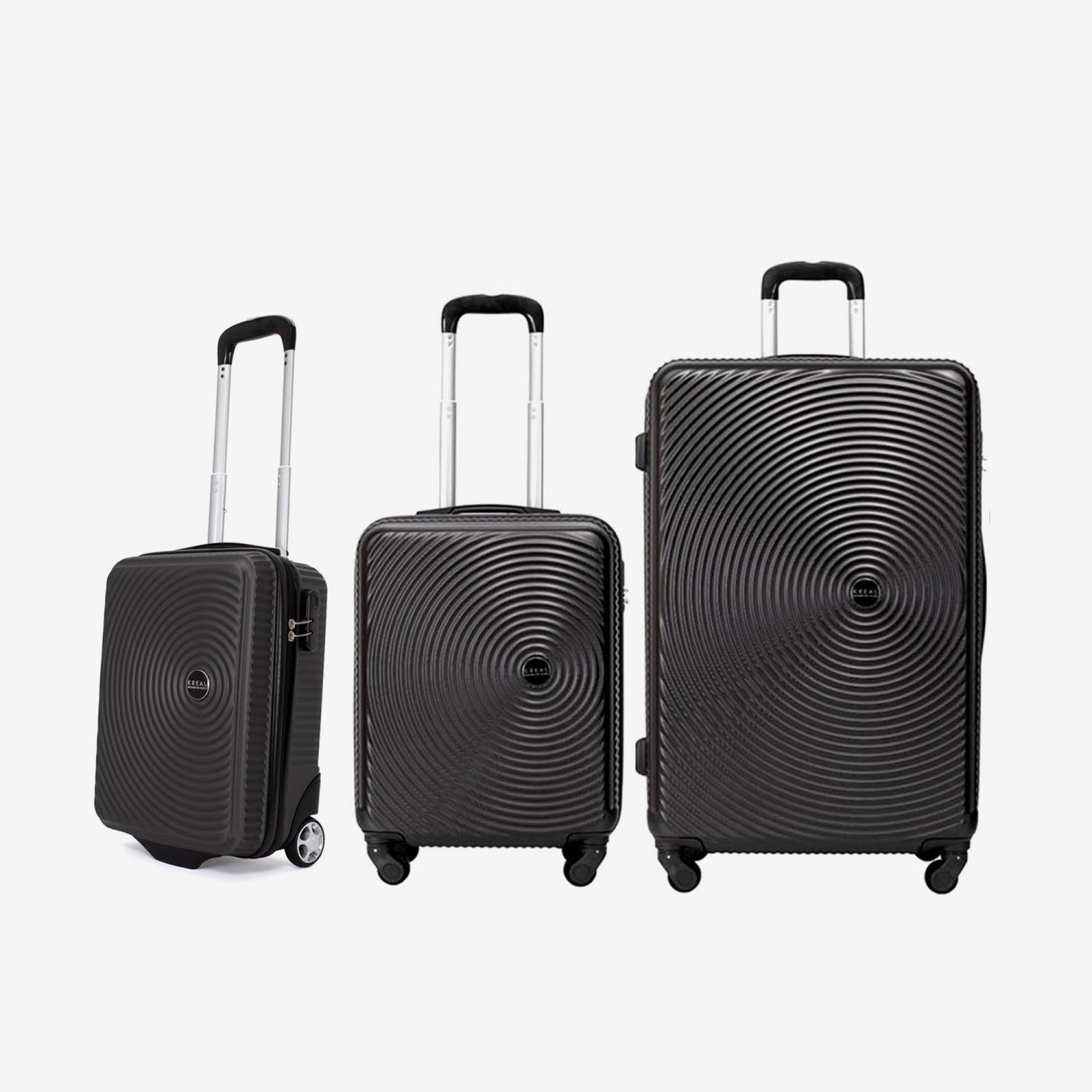 Troler set 3 Bucati KREAL model RIO Troler cabina 44x32x18 cm cu Troler ...